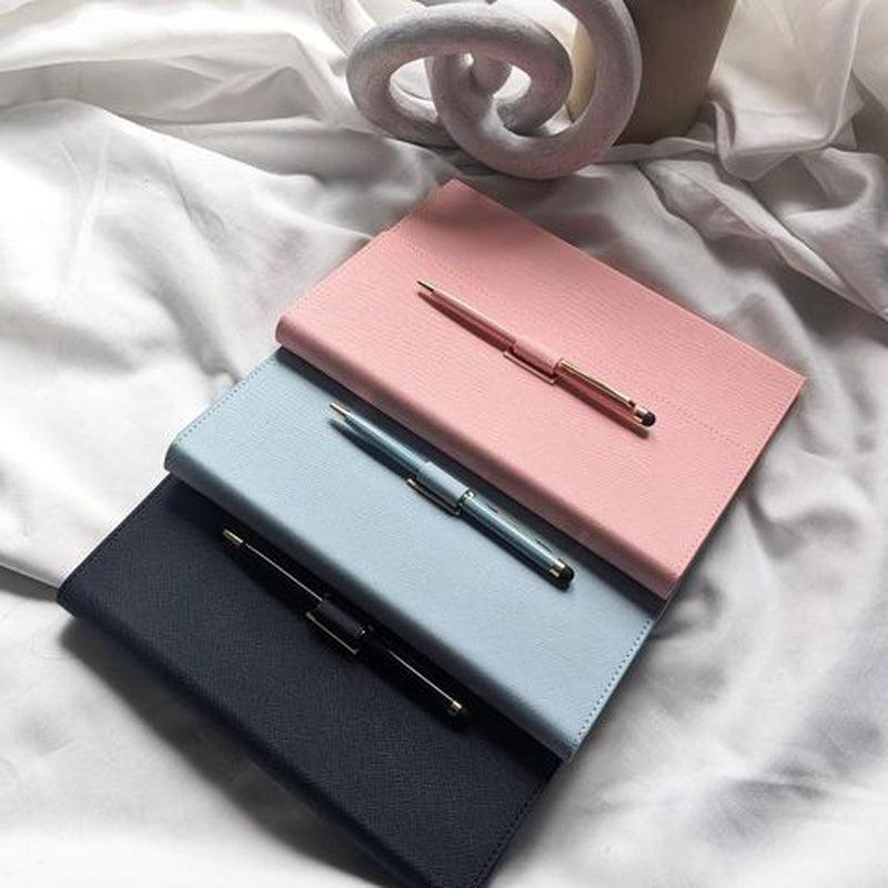 PU (Faux Leatherette) Blank Diary/Binder + Pen Set | Only The Sweet Stuff